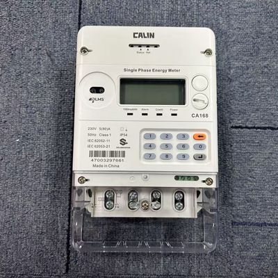 Single Phase Smart Energy Meter With STS Prepaid Keypad, GPRS/4G Module